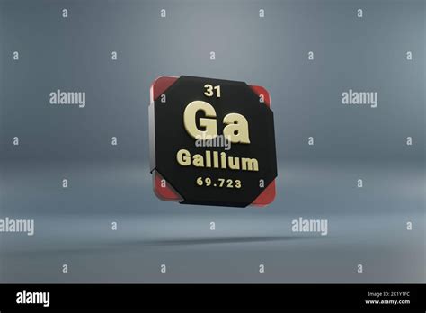 Beautiful Abstract Illustrations Standing Black And Red Gallium Element