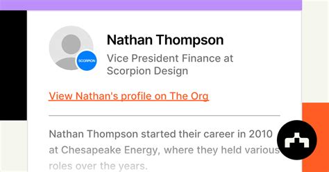 Nathan Thompson Vice President Finance At Scorpion Design The Org