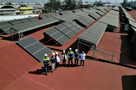 El Techo Solar De La Central De Abasto Impulsará La Electromovilidad En