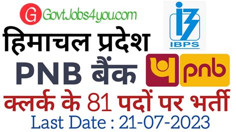 Hp Pnb Clerk Recruitment 2023 Govtjobs4you Latest Govt Jobs 2025