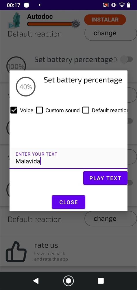 Descargar Voz de carga de batería 1 7 APK Gratis para Android