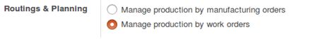 Odoo Manufacturing Routing