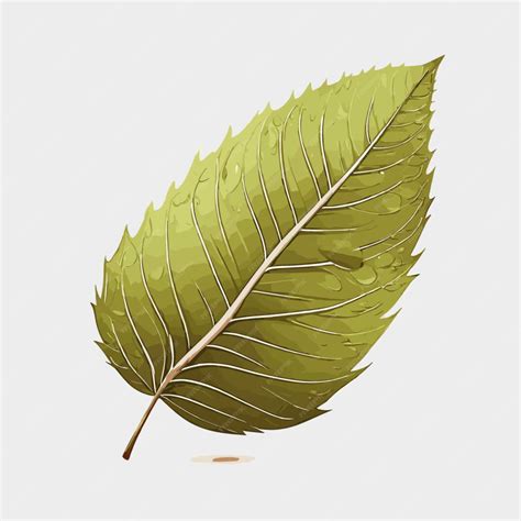Premium Vector Leaf Drawing Vector
