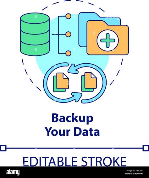 Data Backup Concept Icon Stock Vector Image And Art Alamy