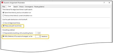 Vissim Dynamic Assignment — Modelling Group Transport Modellers