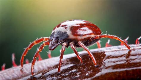 A Tick In Close Up Very Detailed Stock Illustration Illustration Of
