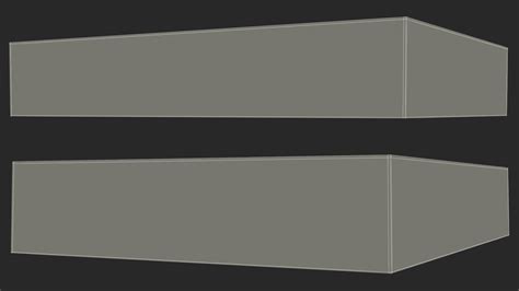 3d Flat Rectangular Box Turbosquid 2212724