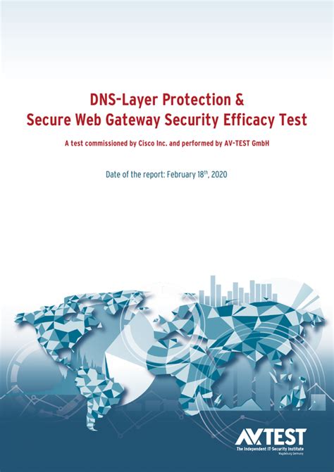 AV TEST DNS Layer Protection And Secure Web Gateway Security Efficacy Test Results