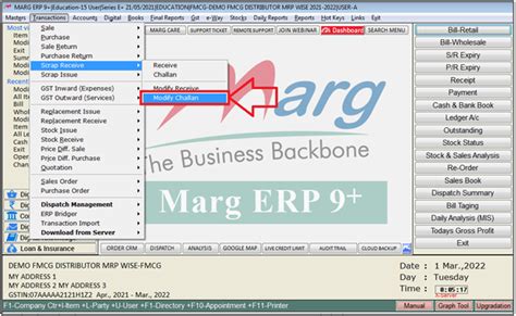 How To Cancel Scrap Receive Challan Entry In Fmcg Setup Of Marg Software