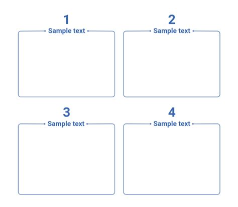 Multi Panels Blank Layout 2x2 Biorender Science Templates