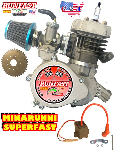 Minarelli Style 2 Stroke High Performance Bicycle Engine Only For Moto