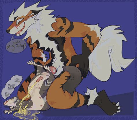 Rule 34 Anal Anthro Anthro On Feral Arcanine Balls Bodily Fluids