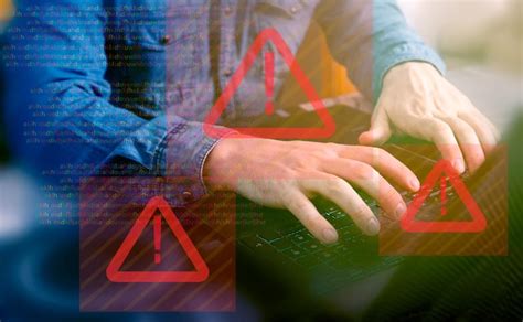 Premium Photo Crop Person Using Laptop In Symbols Of Error