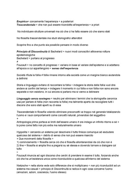 Introduzione A Foucault Stefano Catucci Docsity