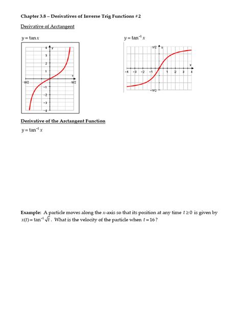 Arctan Arcsec Derivative Pdf