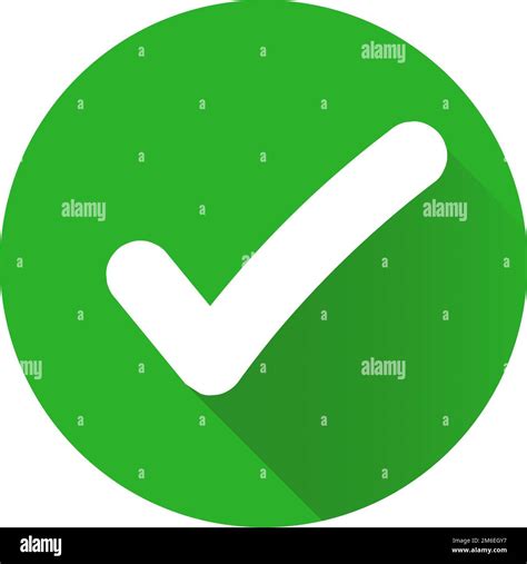 Check Mark And Shadow Modern Check Icon Editable Vector Stock Vector Image And Art Alamy