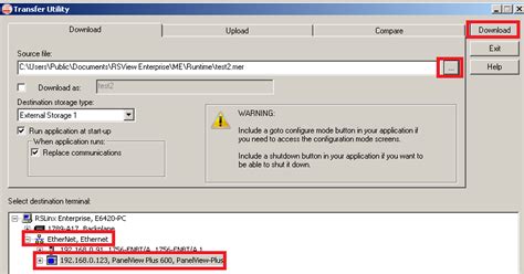 Creating The Runtime And Downloading To A Panelview Plus