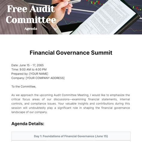 Free Audit Committee Agenda Template To Edit Online