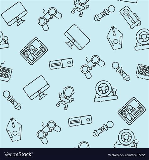 Cybersport Set Pattern Royalty Free Vector Image