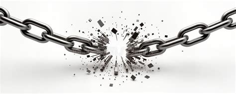 Silver Chain Breaks Apart In Powerful Visual Illustration Chain Link