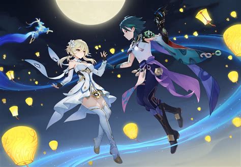 原神【蛍魈】 壁紙