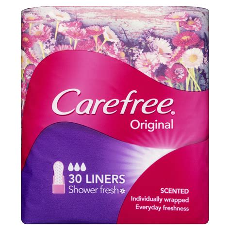Carefree Original Panty Liners Shower Fresh 30 Pack Ozchemist Australia