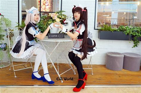 Nekopara Ova Chocola Vanilla Maid Apron Dress Uniform Outfit Anime