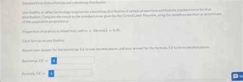 Solved Use StatKey Or Other Technology To Generate A Chegg Com