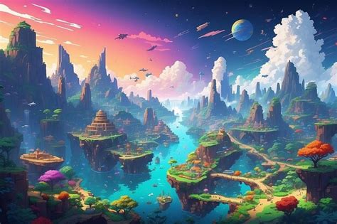 Pixelated Tech Odyssey A Visual Journey Where Every Pixel Shifts And