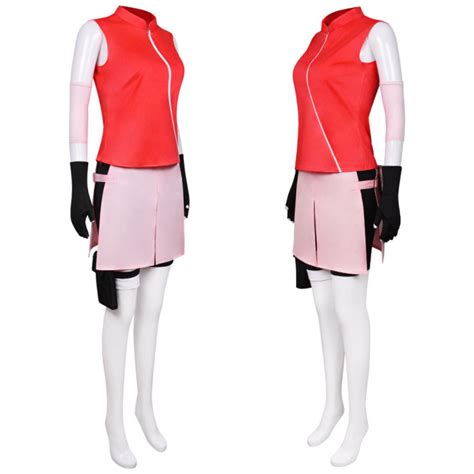 Naruto Shippuden Sakura Haruno Costume Full Set Sakura Haruno Cosplay