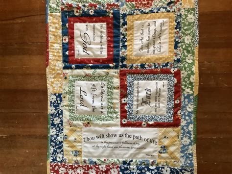 Bible Verse Table Runner Quiltingboard Forums