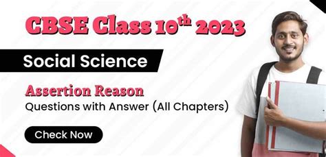CBSE Class Social Science Assertion Reason Questions With Answer All Chapters