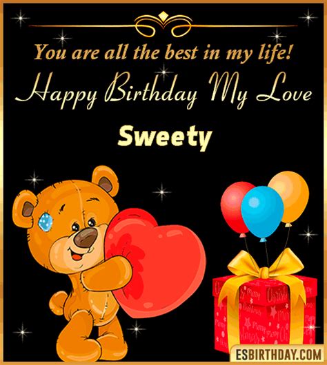 Happy Birthday Sweety GIF 🎂 Images Animated Wishes【28 GiFs】
