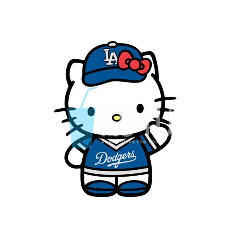 La Baseball Kitty Decal Krafty Cups 4 U