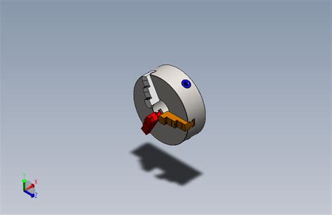三爪卡盘250三维模型solidworks 2013模型图纸下载 懒石网
