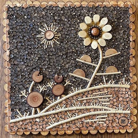 Natural Wood Sculpture Assemblage