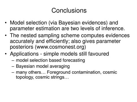 Ppt Cosmological Model Selection Powerpoint Presentation Free