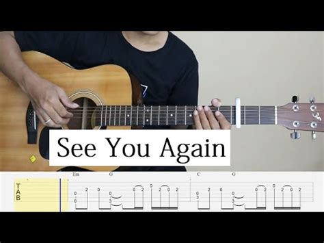 Tab See You Again Wiz Khalifa Ft Charlie Puth Fingerstyle Guitar