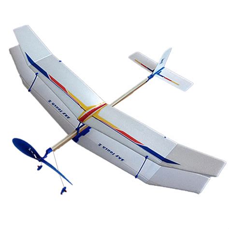 3pcs Diy Glider Rubber Elastic Powered Flying Plane Airplane Fun Model