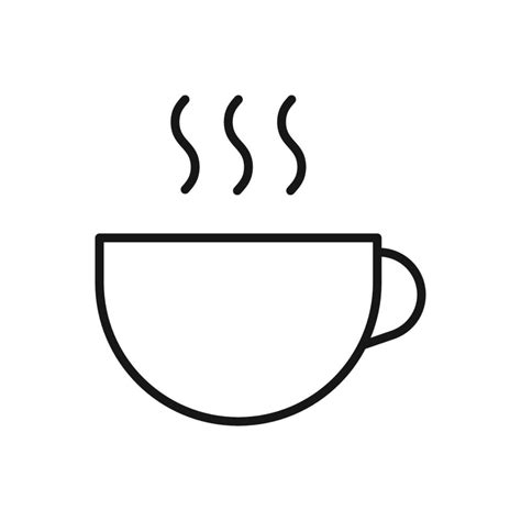 Editierbar Symbol Von Tasse Ein Kaffee Vektor Illustration Isoliert