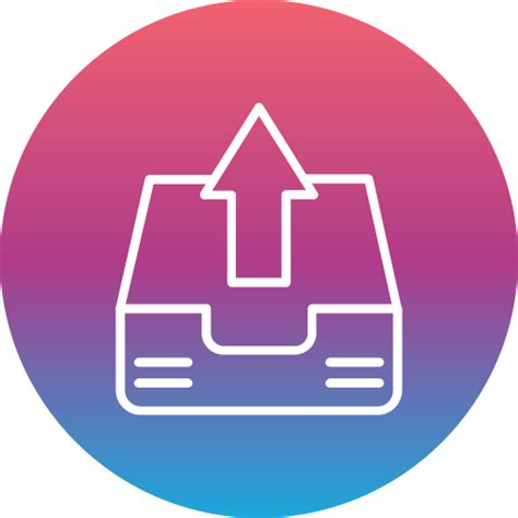 Outbox Generic Flat Gradient Icon