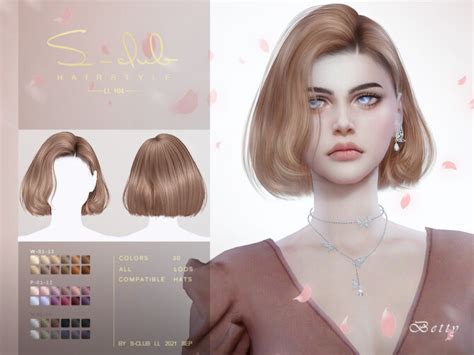 Short Bob Cut Hair Betty By S Club At Tsr Sims Updates