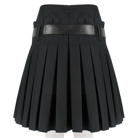 Women Scottish Luxurious Black Box Pleated Kilt Skirt Scottish Kilt