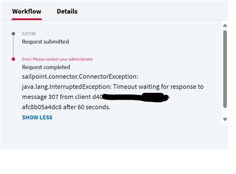 Timeout Error While Provisioning User Into Ad Account Through Request