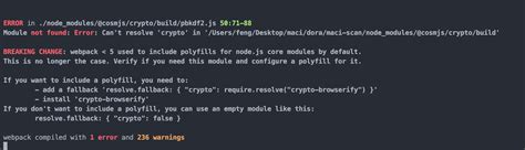 The React Javascript Project Has A Problem Import Cosmjs Issue