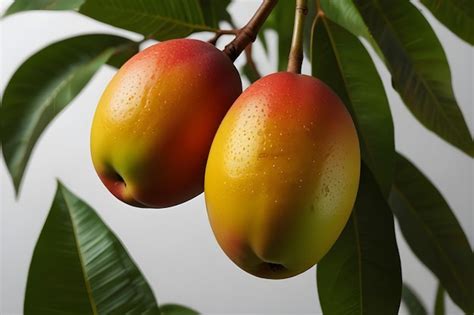 A Tree With A Fruit That Has A Few Drops Of Water On It Mongo Fruit