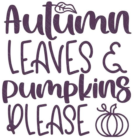 Autumn Leaves AndPumpkins Please Free SVG The Crafty Blog Stalker