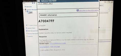 Ibm P8 S822 8284 22a Hmc 错误代码 A70047ff Ibm P8 S822 8284 22a Hmc 错误代码