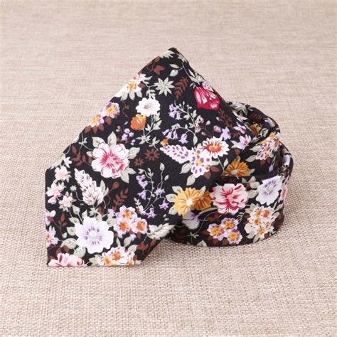 6 5cm Cotton Floral Necktie Ties For Men Suit Wedd Grandado