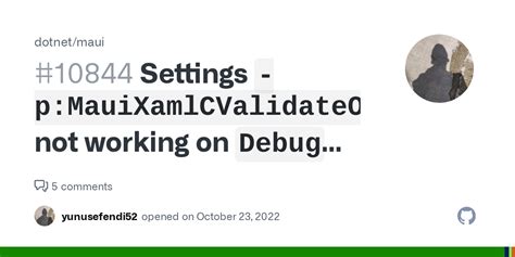 Settings ` Pmauixamlcvalidateonlyfalse` Not Working On `debug